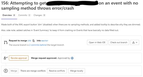 git how to resolve conflict in merge request in gitlab stack overflow