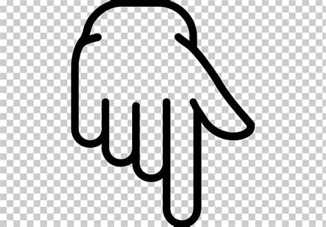 Index Finger Computer Icons Hand PNG Clipart Area Black And White