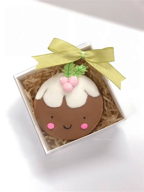 Boxed Plum Pudding Gingerbread Cookie Soiree