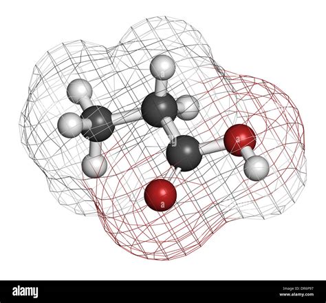 Propionic Acid Propanoic Acid Molecule Used As Preservative In Food