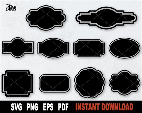 Frame Svg Tag Shapes Svg Frame SVG Files For Cricut Tags