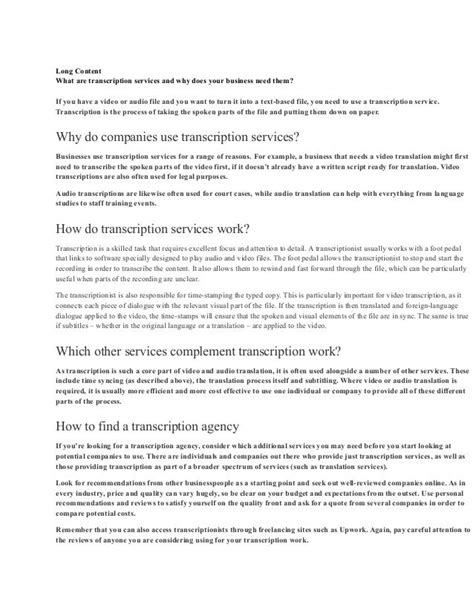What Is Transcription Pdf