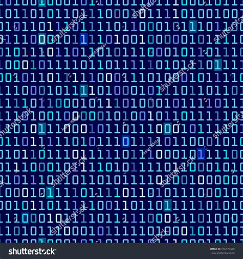 blue binary computer code repeating vector background illustration 156579479 shutterstock