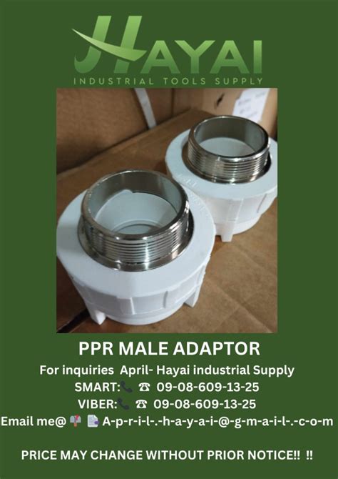 PPR Male Adaptor Commercial Industrial Construction Tools