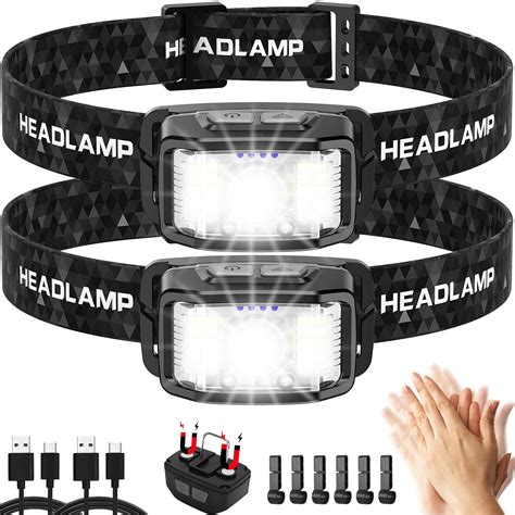 Lampe Frontale Puissante 8 LED 10000 Lumens Etanche IP65 Lampe