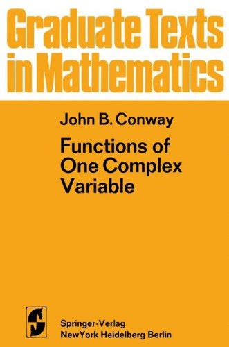 functions of one complex variable 9780387900612 abebooks