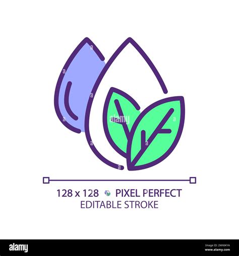 Eco Water Rgb Color Icon Stock Vector Image Art Alamy