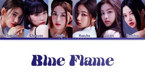 Le Sserafim Blue Flame Color Coded Lyrics Rom Eng Esp
