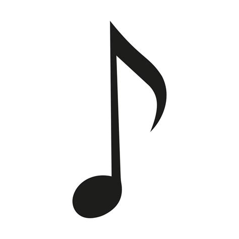 símbolo de nota musical signo de melodía plantilla de vector de icono