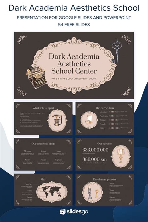 Dark Academia Slide Template Printable Word Searches