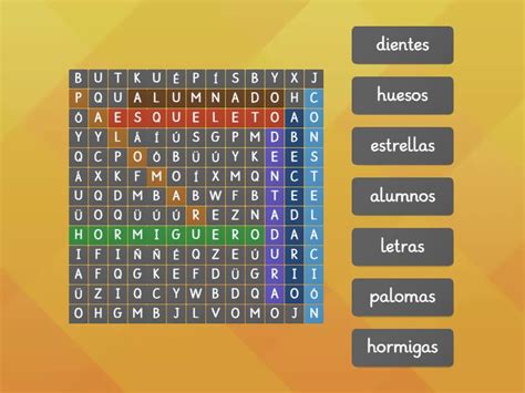 Sustantivos Colectivos Sopa De Letras