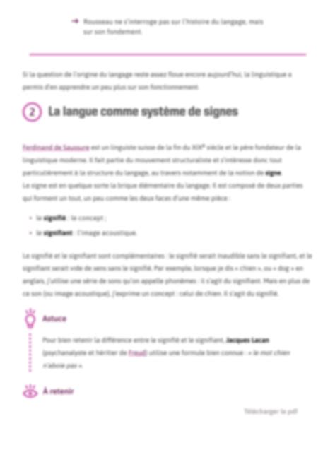 SOLUTION Le Langage Fiche De Cours Philosophie Studypool