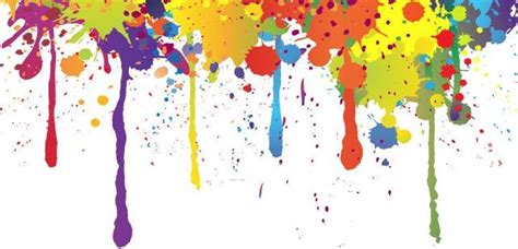 Sfondo Vettoriale Con Colorati Schizzi Di Pittura Schizzi Sfondi
