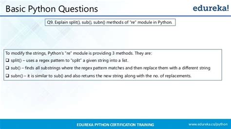 python interview questions and answers 2019 edureka