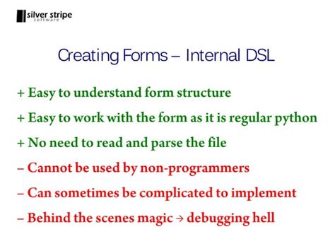 creating domain specific languages in python