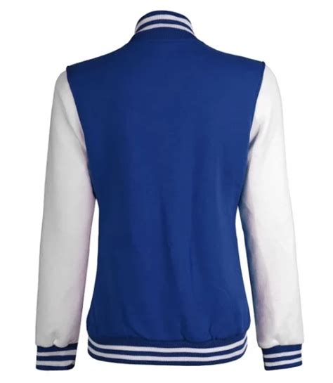 Blue And White Letterman Jacket Victoria Jacket