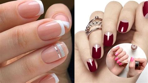Manicura italiana es perfecta para uñas cortas elegantes con un solo