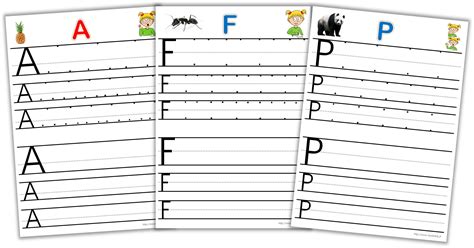 Criture Des Lettres Capitales Fiches Dentrainement Par Mysticlolly