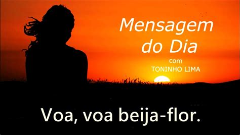MENSAGEM DO DIA Voa Voa Beija Flor YouTube