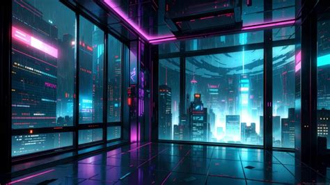 Rainy Night View Of The City Live Wallpaper Moewalls