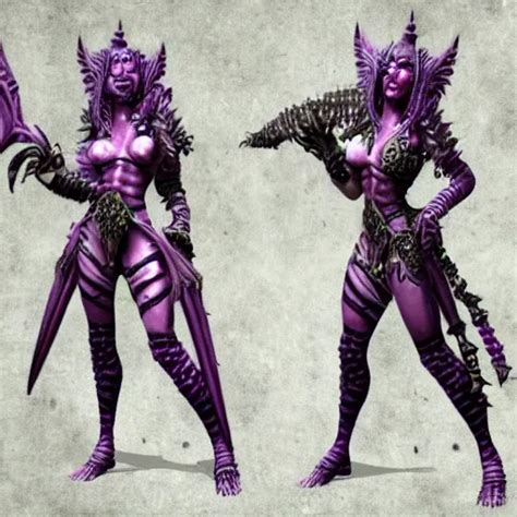 Realistic Slaanesh Daemonettes From Warhammer Highly Stable Diffusion