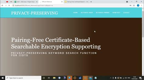 pairing free certificate based searchable encryption supporting privacy preserving keyword