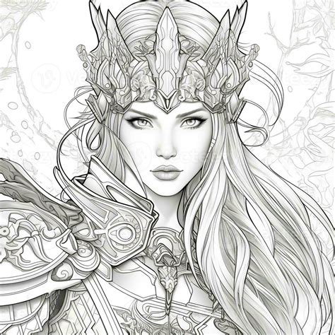 Fantasy Coloring Pages For Adults Stock Photo At Vecteezy
