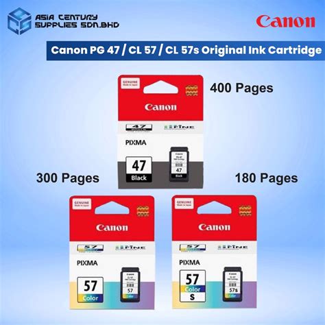 Original Canon Pg Ml Cl Ml Cl S Ml Ink