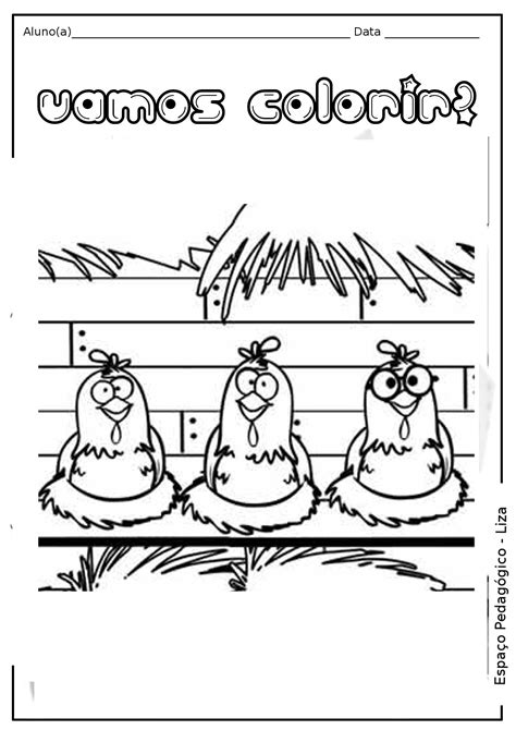 Atividade Desenhos Para Colorir Da Galinha Pintadinha E Personagens