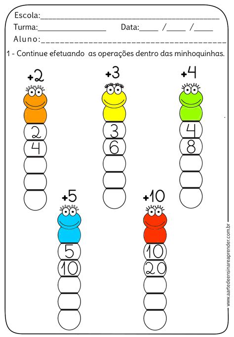 Atividade De Somar Para Educação Infantil BRAINCP