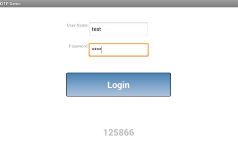 sample code one time password otp demo codeproject