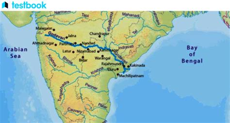 East Flowing Rivers In India List Of Rivers With Their Map