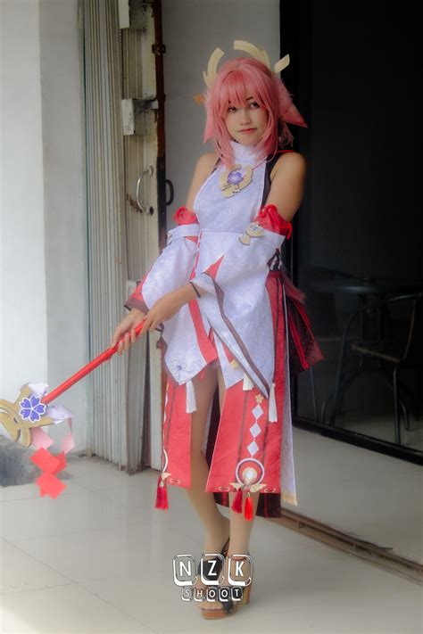 Yae Miko Cosplay Genshin Impact HoYoLAB