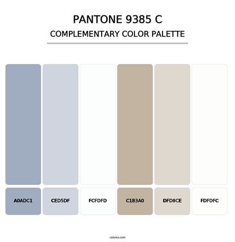PANTONE 9385 C Color Palettes Colorxs