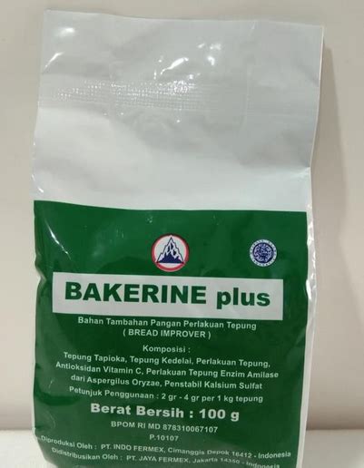 Pelembut Roti Bread Improver Bakerine Plus Repack 100Gr SIPLah