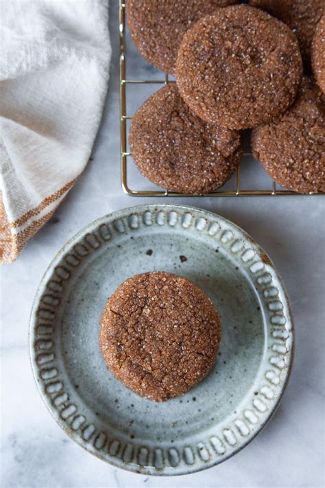 Chewy Ginger Molasses Cookies Ginger Cookies Eat The Love