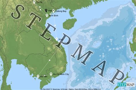 Stepmap Vietnam Landkarte F R Welt