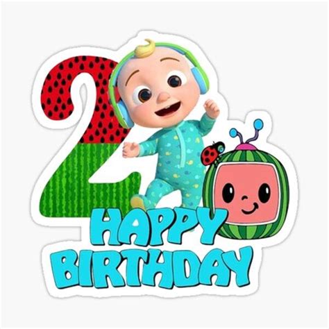 Pin On Cocomelon Happy Birthday Printable Birthday Cake Topper