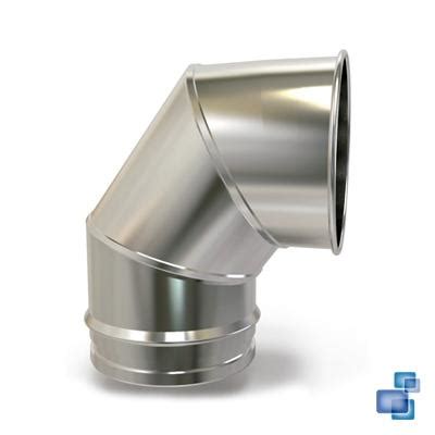 Codo Chimenea Di Metro Inox Simple Pared Psli Bi Convesa