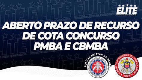 Recurso De Cota Concurso Pmba E Cbmba Youtube