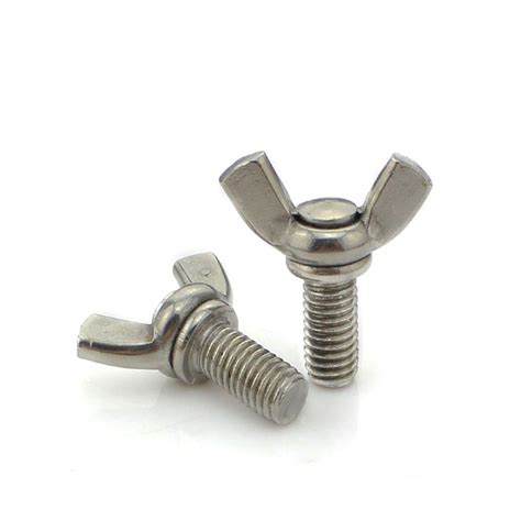 Stainless Steel Bolt Machine Wing Butterfly Thumb Screw China Brass