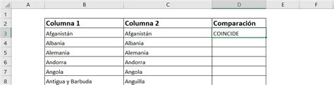 Cómo comparar dos columnas en Excel Ninja Excel