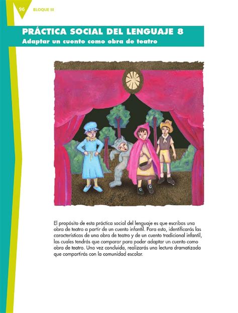 Adaptar Un Cuento Como Obra De Teatro Bloque Iii Lecci N Apoyo