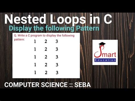 Nested Loops In C Exercise Question A Computer Science Class
