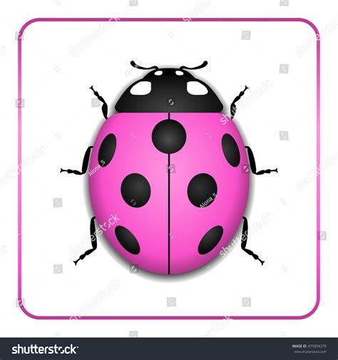 Ladybug Small Icon Pink Lady Bug Stock Vector Royalty Free 475054378 Shutterstock