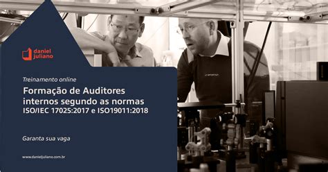 Treinamento online e ao vivo Formação de Auditores Internos ISO 9001