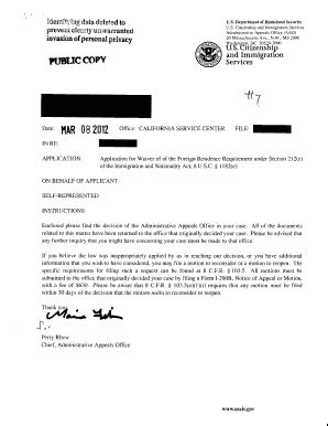 Fillable Online PUBLIC COpy USCIS Fax Email Print PdfFiller
