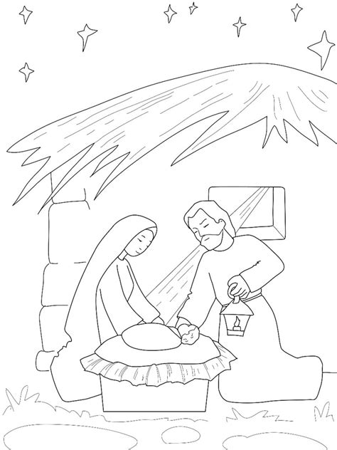 Coloriage crèche 30 dessins à imprimer gratuitement