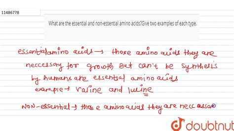 What Are Essential Amino Acids Give An Example 2022 Qaqookingwiki