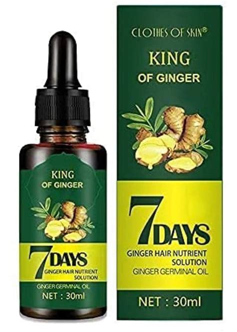 Ginger Hair Growth Serum 7 Day Treatment For Hair Loss Regrowth